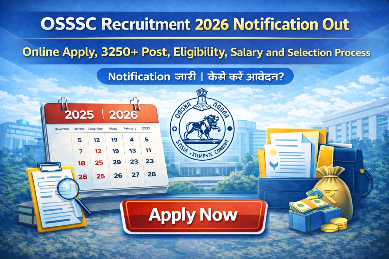 OSSSC Recruitment 2026 Notification Out: Online Apply, 3250+ Post ...
